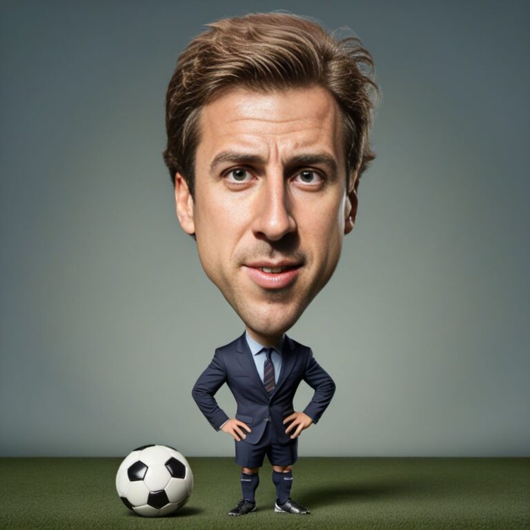 Caricature of a Young Soccer Player | Pincel