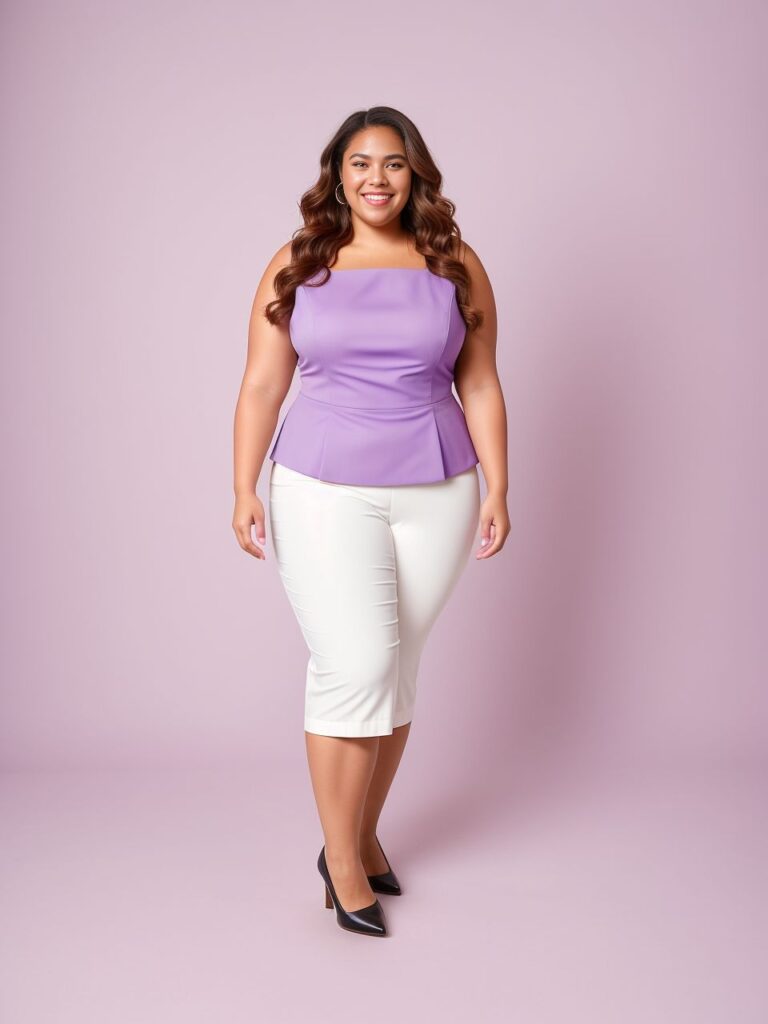 Mixed Descent Plus Size Woman in Professional Attire | Pincel