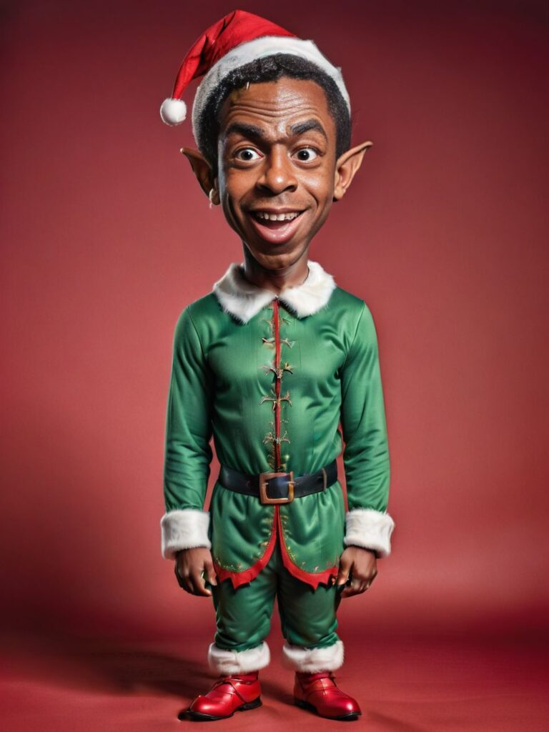 Funny Elf Caricature | Pincel