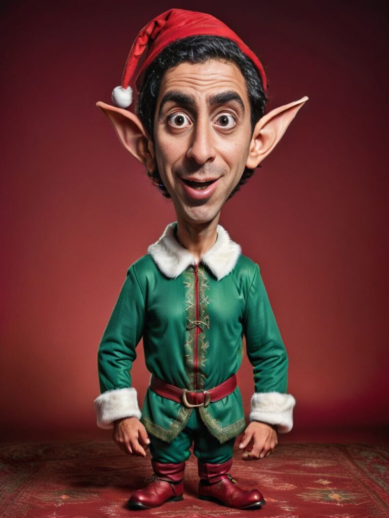 Humorous Caricature of a Middle-Eastern Elf | Pincel