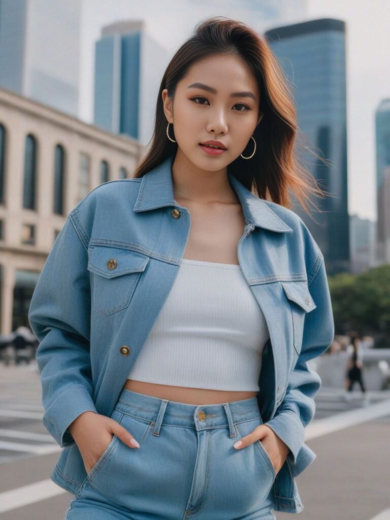 Young Asian Instagram Model in Chic Urban Streetwear | Pincel