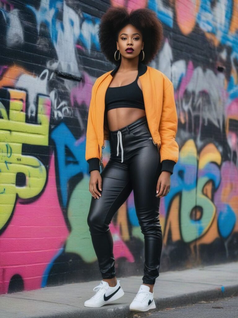 Young African American Instagram Model in Edgy Urban Attire | Pincel