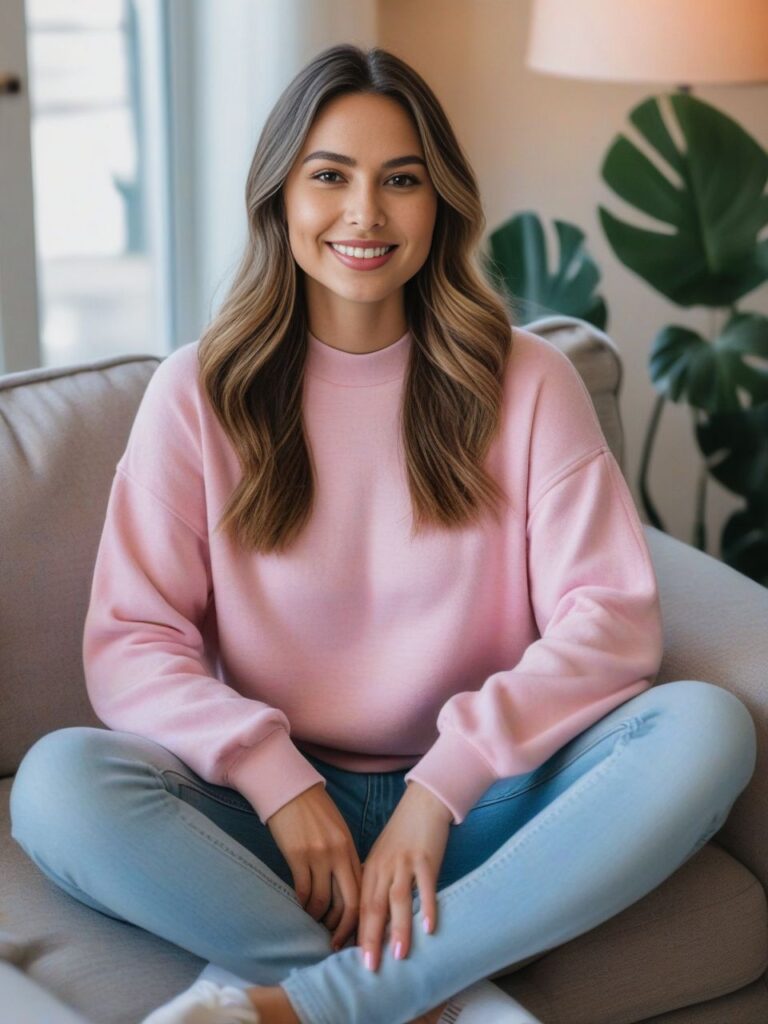 A Cute Instagram Model in a Cozy Home Setting | Pincel