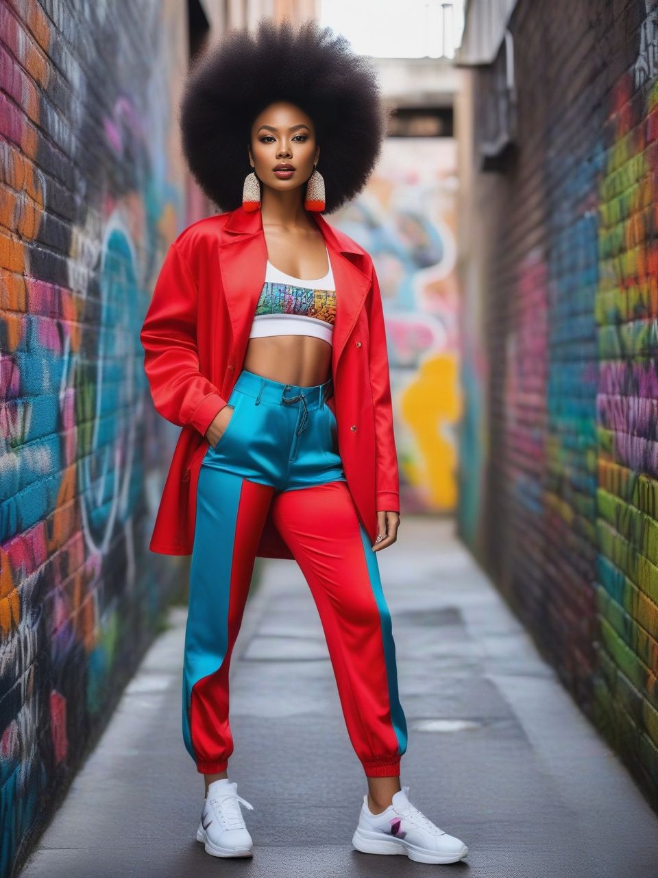 Captivating Afro-Asian Instagram Model in Street-Style Outfit | Pincel