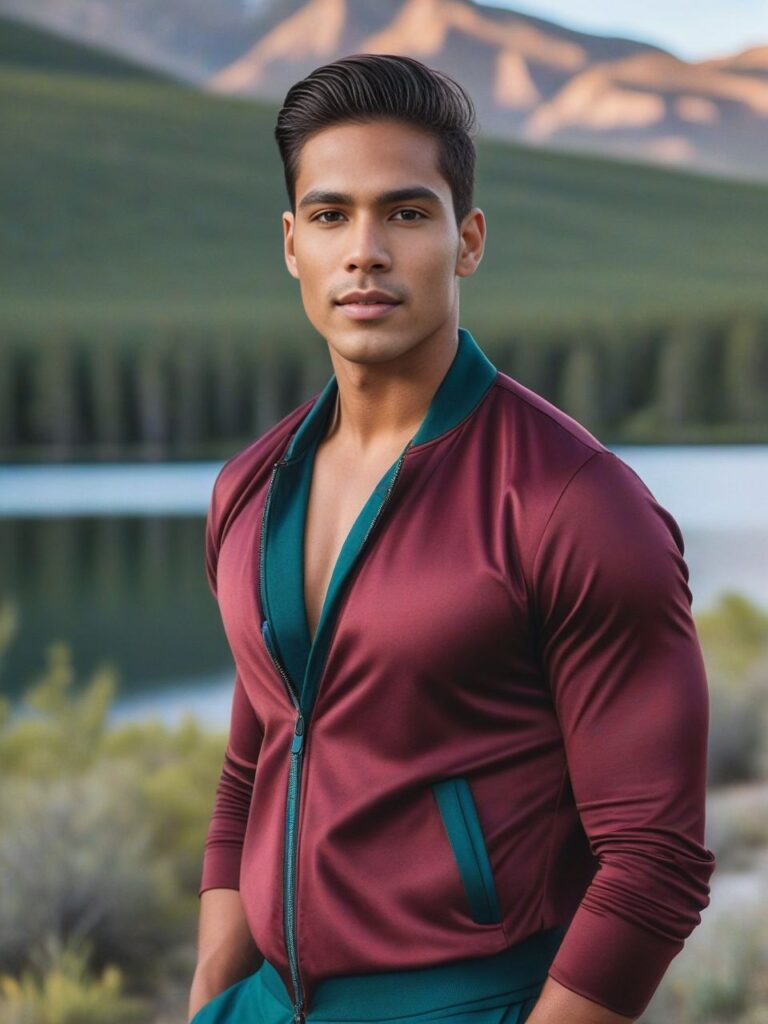 Handsome Indigenous American Male Instagram Model in Contemporary ...