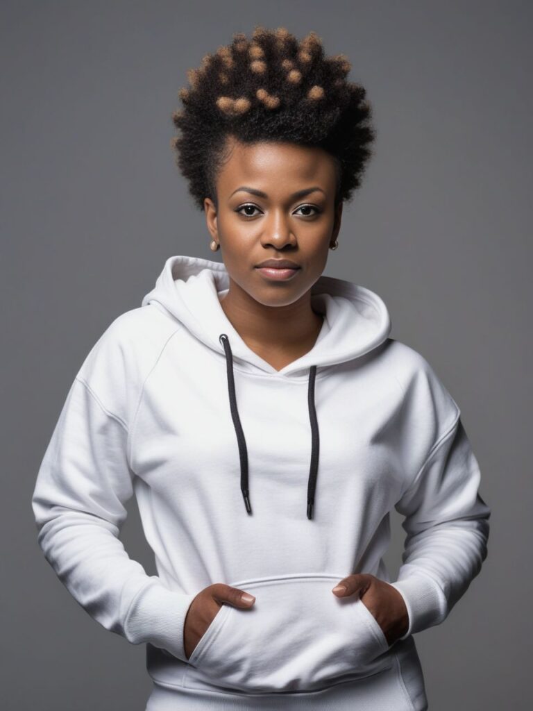 Creative Portrait of African American Woman with Frohawk | Pincel