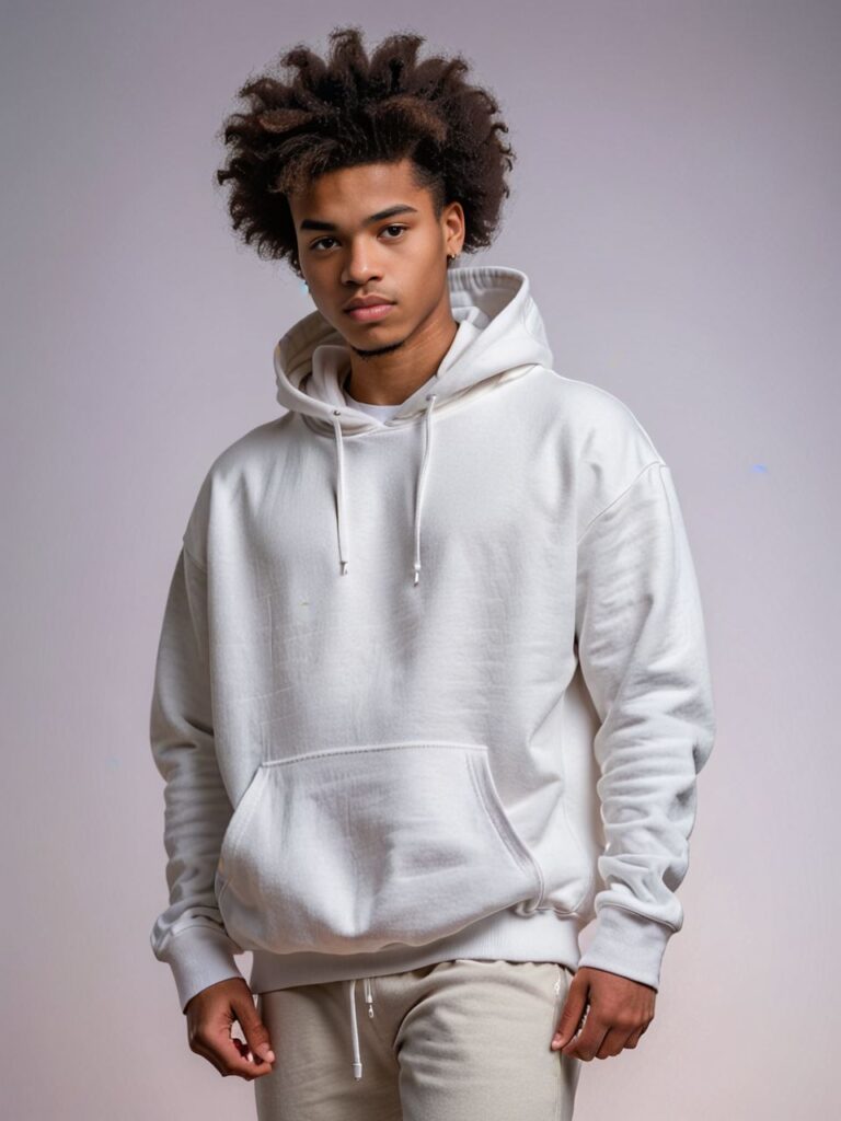Free White Hoodie Model Photos | Pincel
