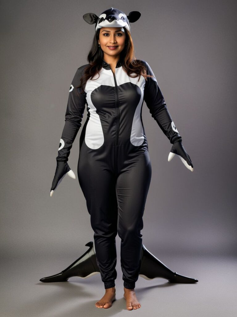 South Asian Woman in Orca Costume | Pincel