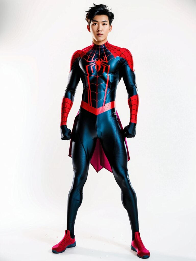 Asian Man Cosplaying as Gwen from Across the Spiderverse | Pincel