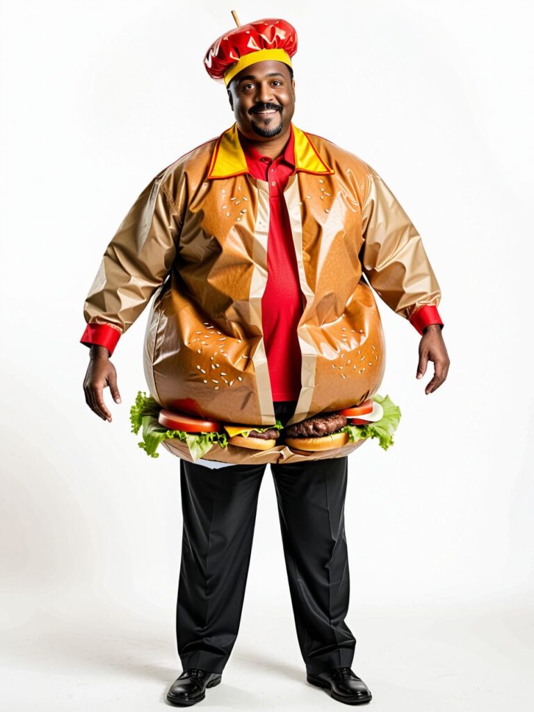 Unique Stock Photo: The Hamburger Man | Pincel