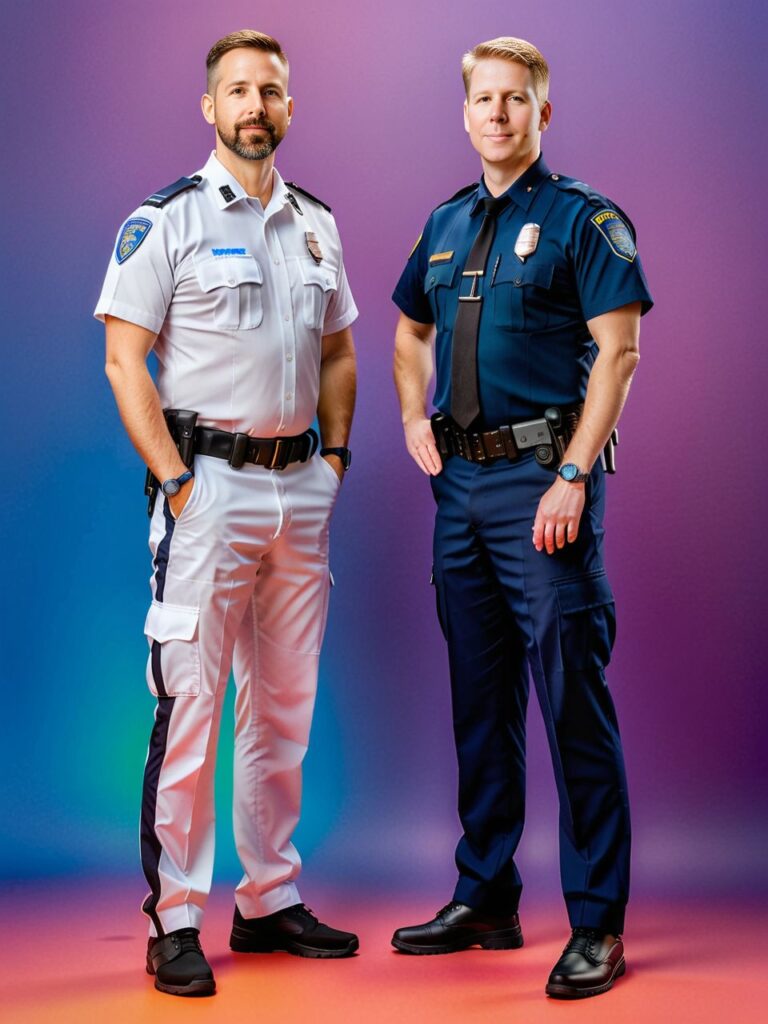 Best Friends in Police Uniforms: A Dynamic Duo | Pincel