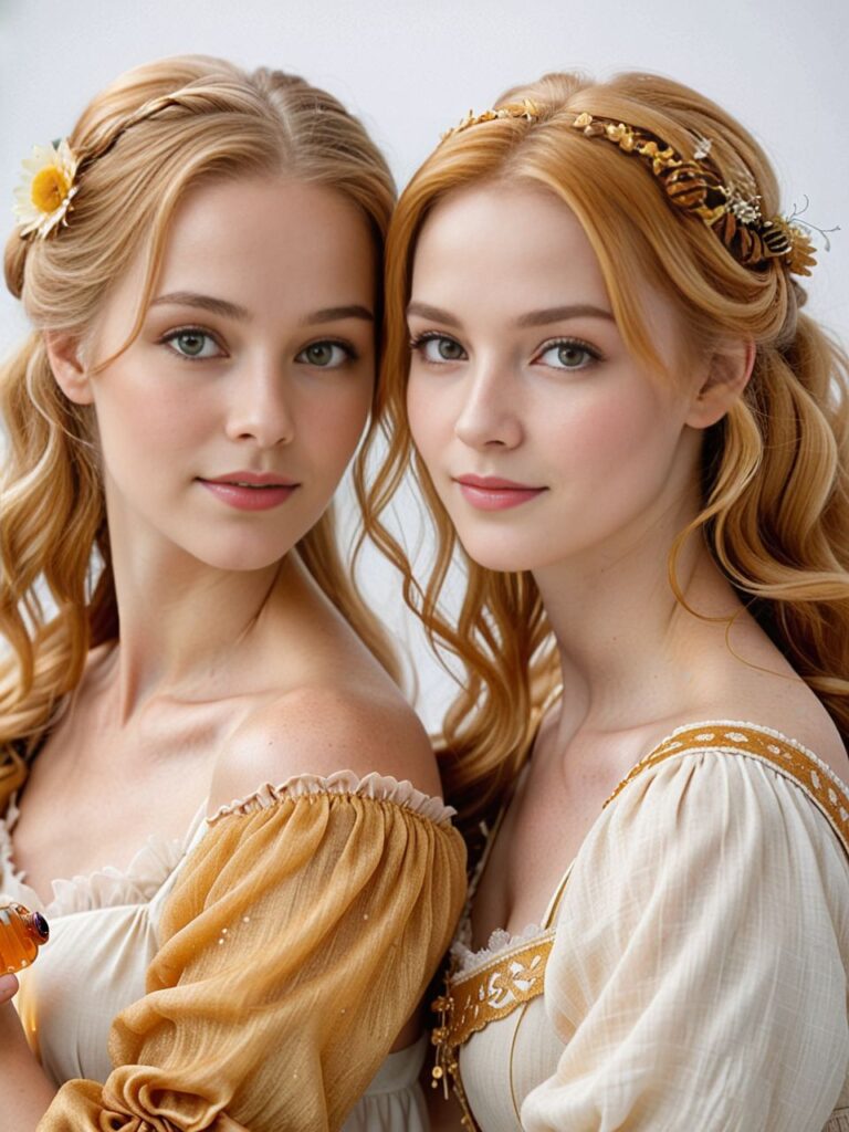 Enchanting Women in Serene White Setting | Pincel