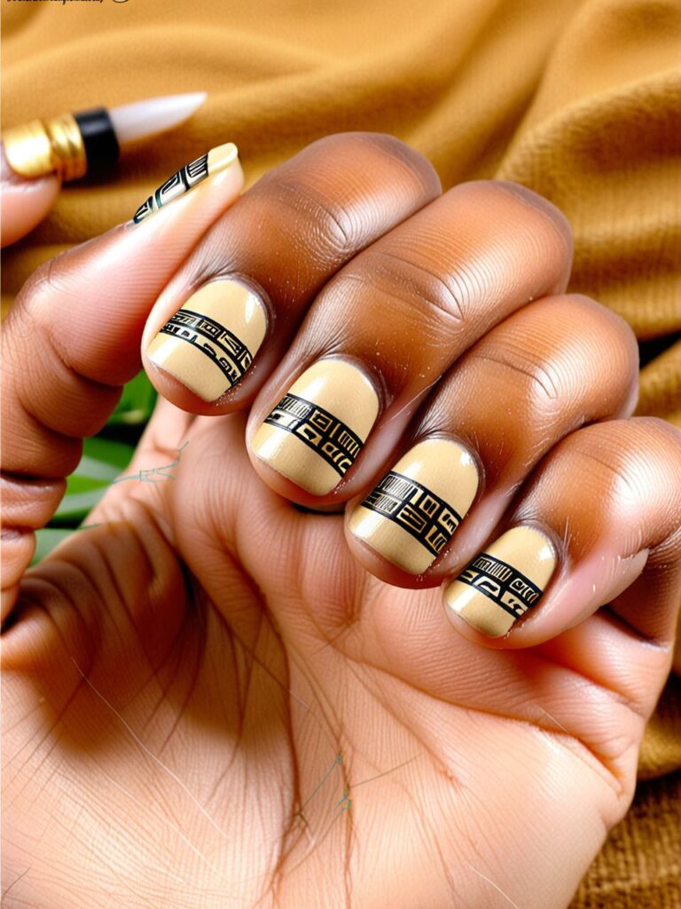 Ancient Egyptian Hieroglyphics Nail Art | Pincel