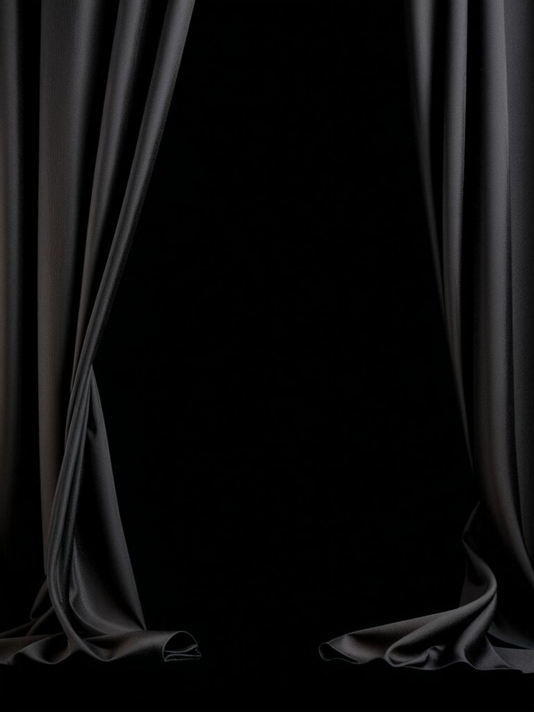 Elegant Black Fabric Backdrop for Product Presentations | Pincel