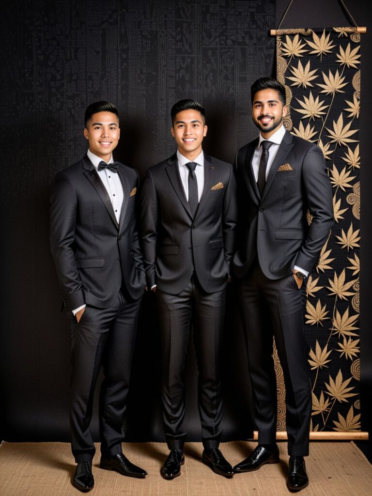 Multicultural Trio in Formal Attire | Pincel