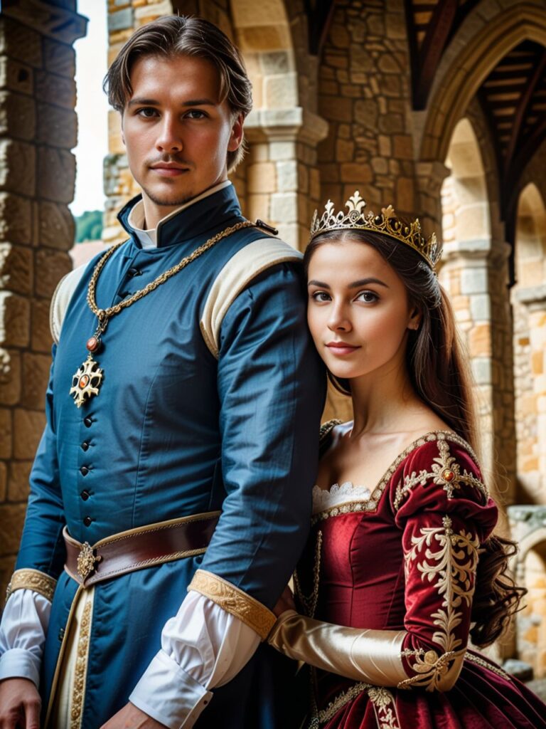 Medieval Royalty in Castle | Pincel